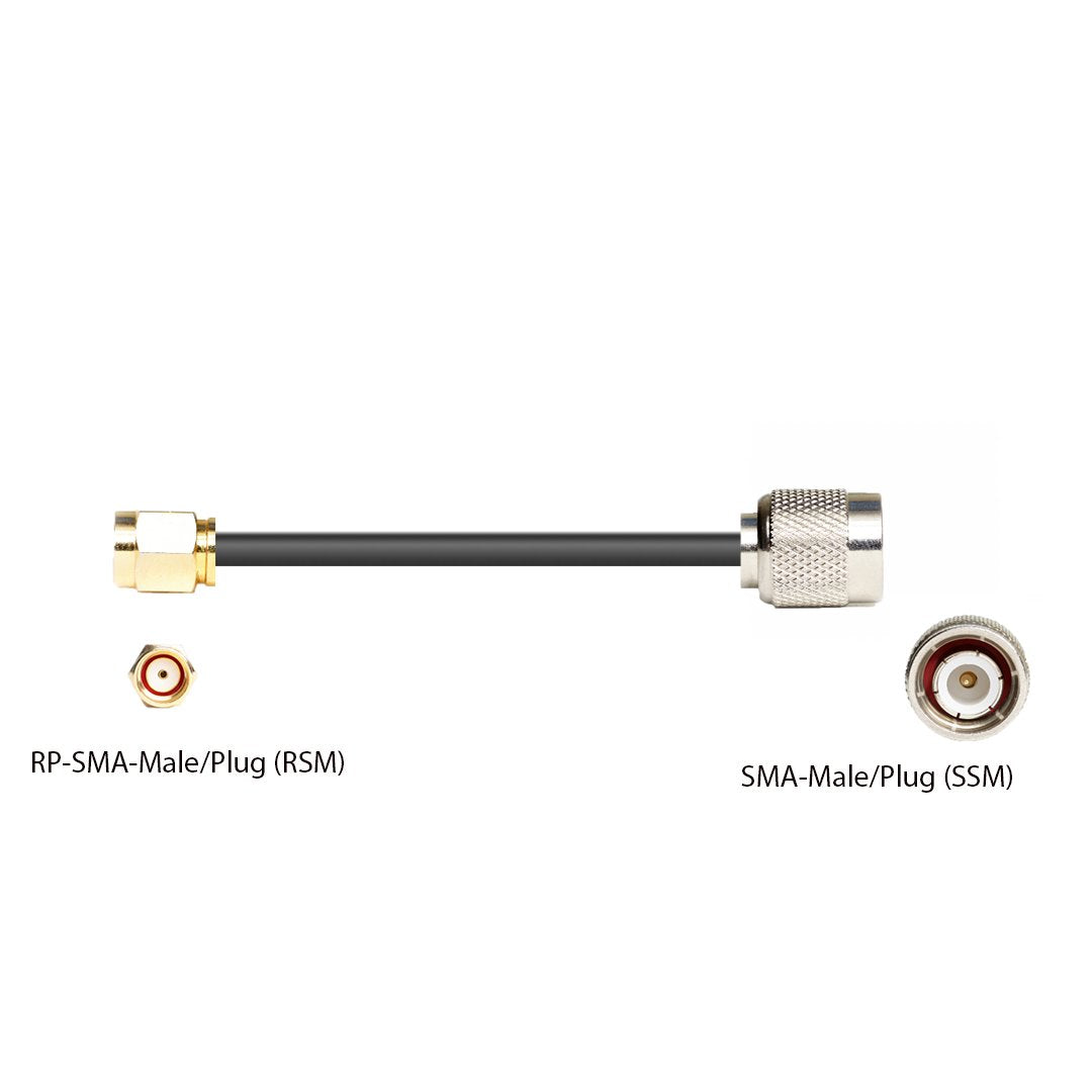 PT24F-RTM-SSM: Ultra Flex 240 type cable with RP TNC Male and SMA Male ...